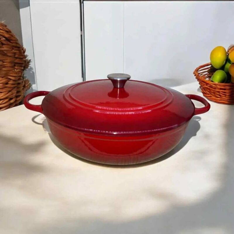 Shallow Cast Iron Casserole – ZKG Homeware