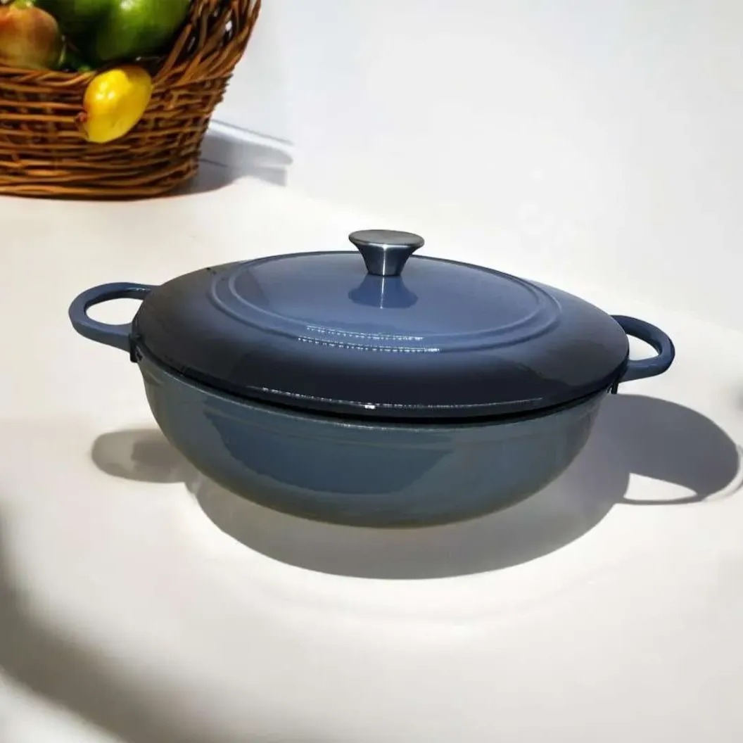 Shallow Cast Iron Casserole – ZKG Homeware