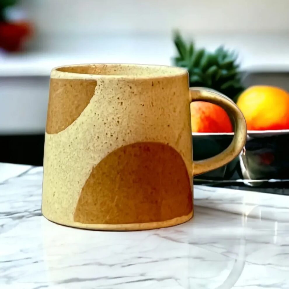 Two- Tone Rustic Cups with Square Botom - ZKG Homeware