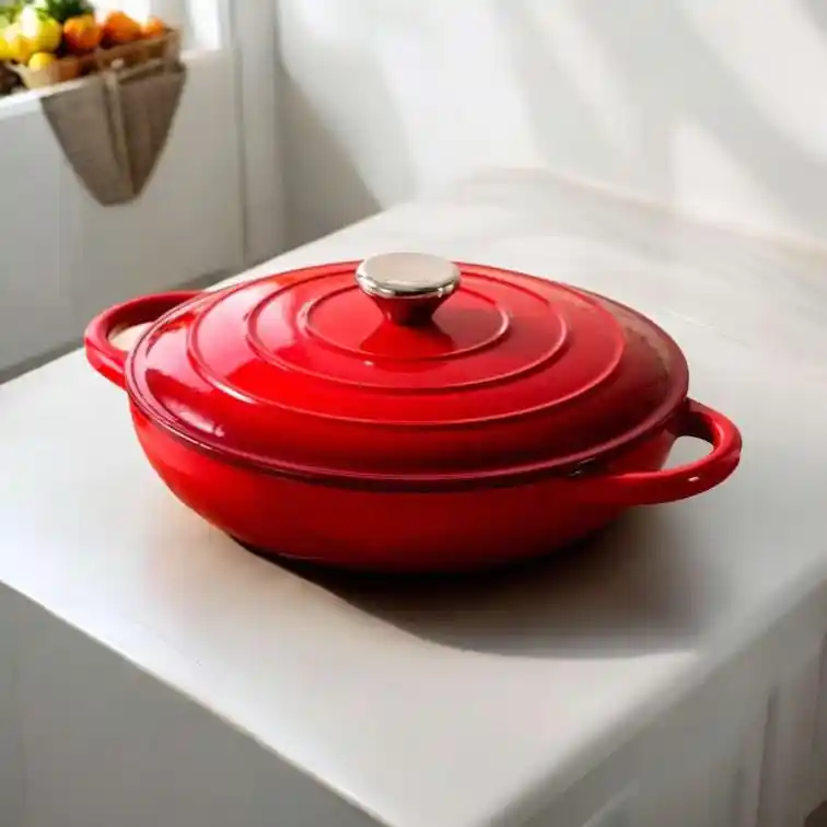 Shallow Cast Iron Casserole - ZKG Homeware