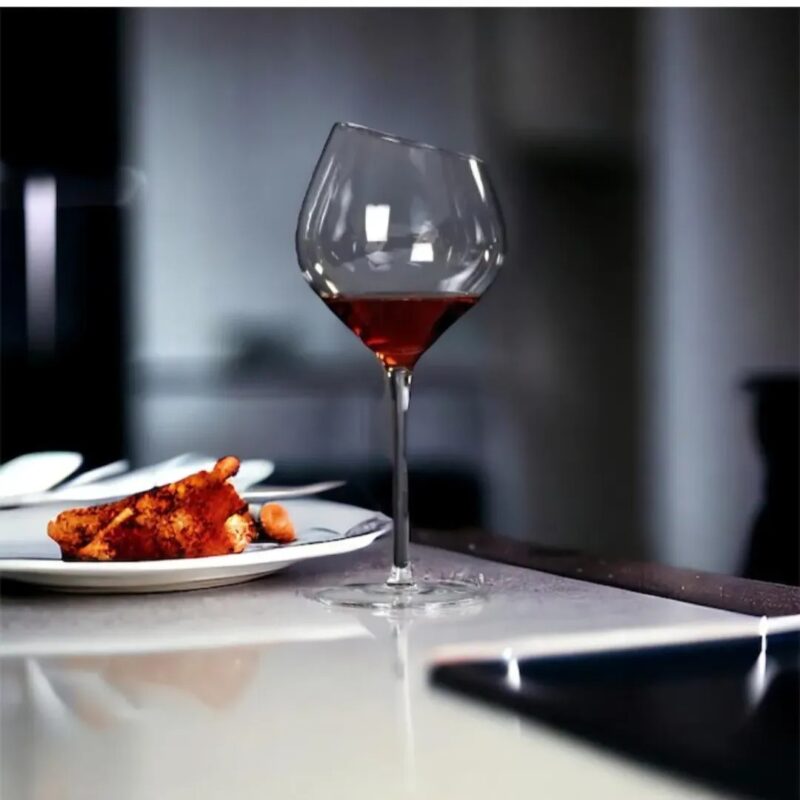 Lhiza Slanted Wine Glasses – Set of 6 - ZKG Homeware