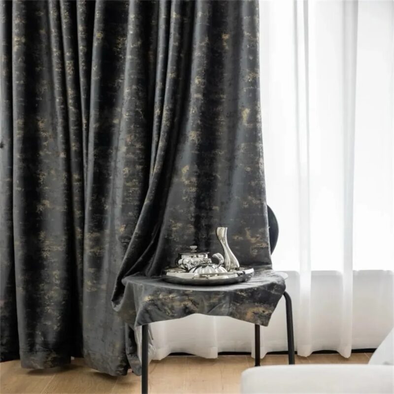 ZKG Marble Velvet Curtains - ZKG Homeware