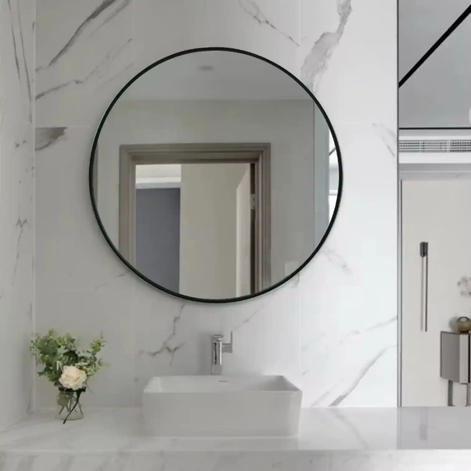 Modern Round Mirror - ZKG Homeware